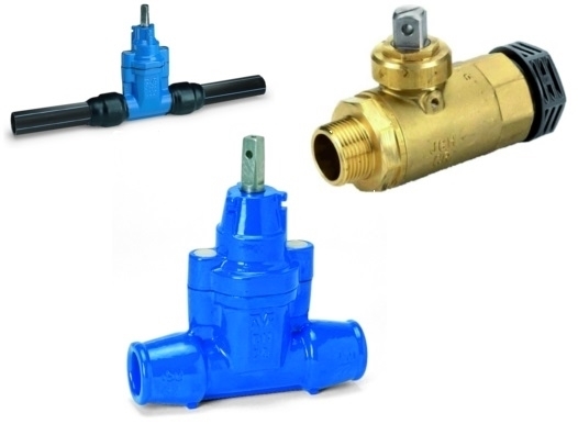 Afspærringsventiler i Middelfart på Fyn nær Fredericia